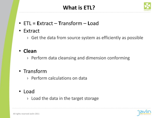 Introduction To Etl And Data Integration Pdf Databases Computer Software And Applications