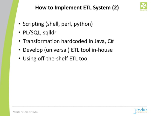 Introduction To Etl And Data Integration Pdf Databases Computer Software And Applications