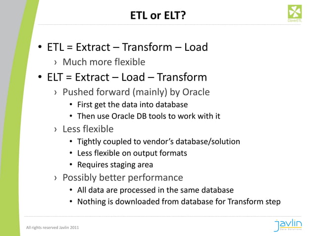 Introduction to ETL and Data Integration | PDF | Databases | Computer ...