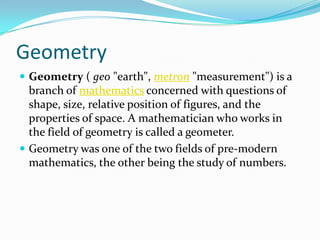 Introduction to euclid’s geometry | PPTX