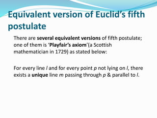 Introduction to euclid’s geometry | PPTX