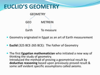Introduction to euclid’s geometry | PPTX