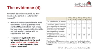 Introduction to evidence based research | PPTX
