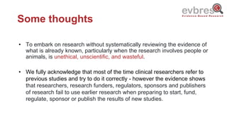 Introduction to evidence based research | PPTX