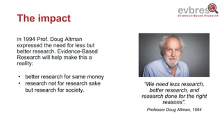 Introduction to evidence based research | PPTX