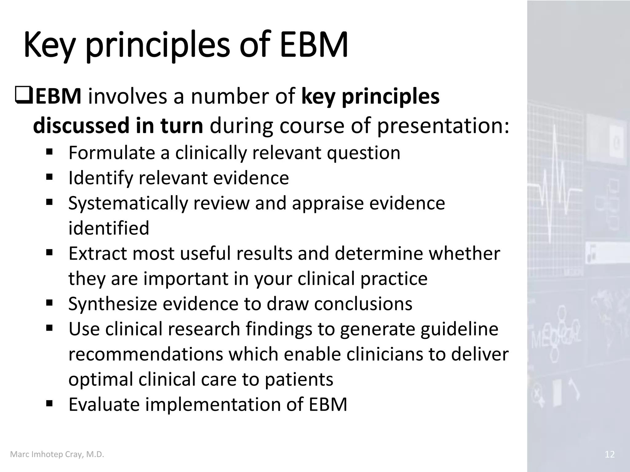 Introduction to Evidence-Based Medicine (EBM) | PDF
