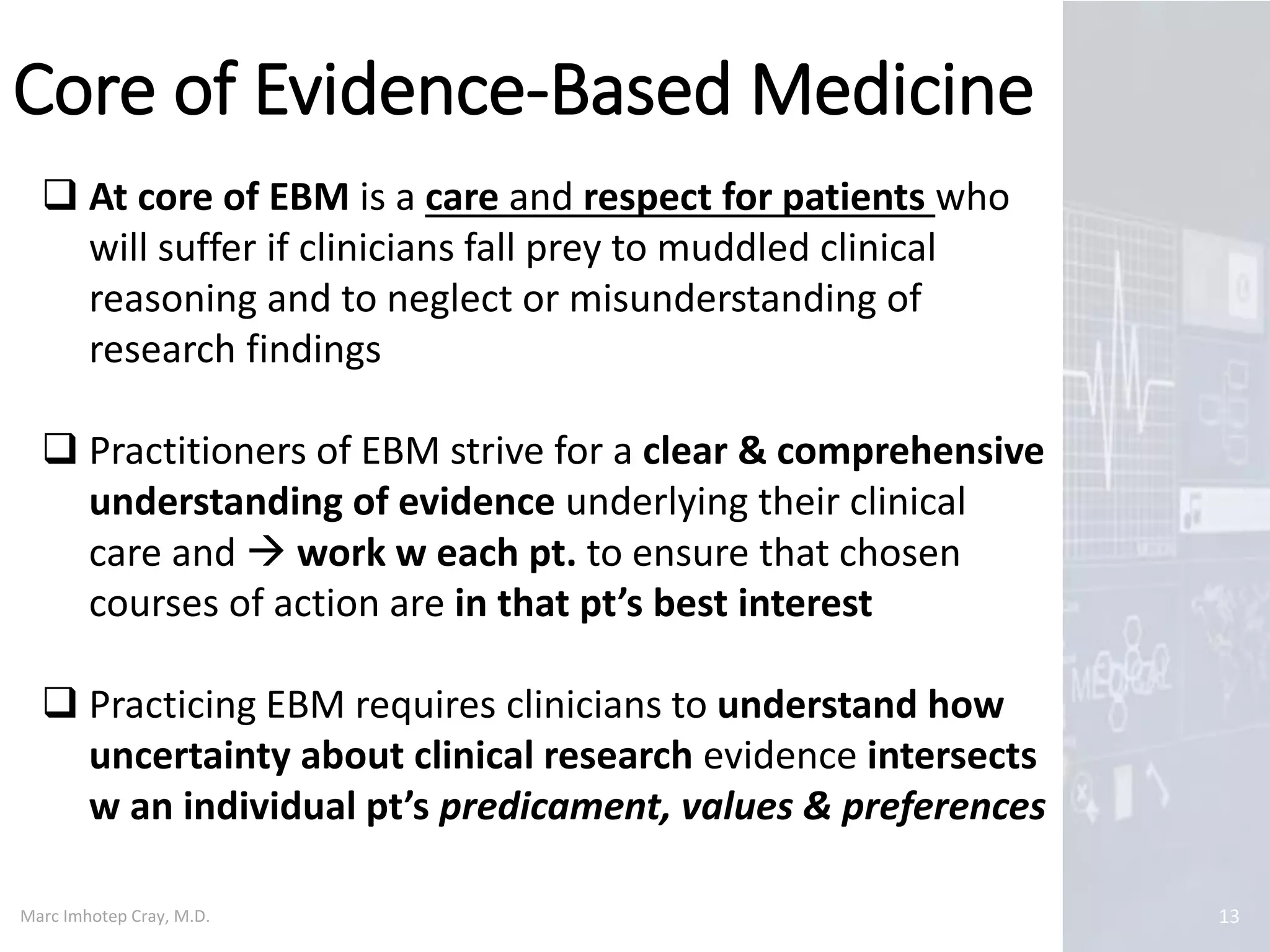 Introduction to Evidence-Based Medicine (EBM) | PDF