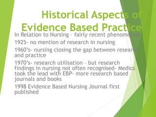 Introduction to evidence based practice | PPT