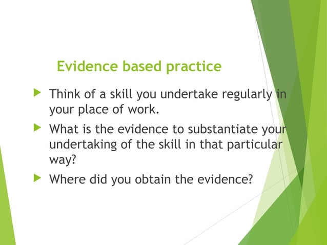 Introduction to evidence based practice | PPT