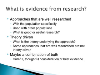 Introduction to evidence based practice slp6030 | PPT