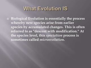 Introduction to evolution | PPTX