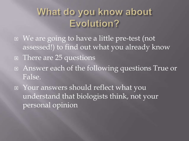 Introduction to evolution | PPTX