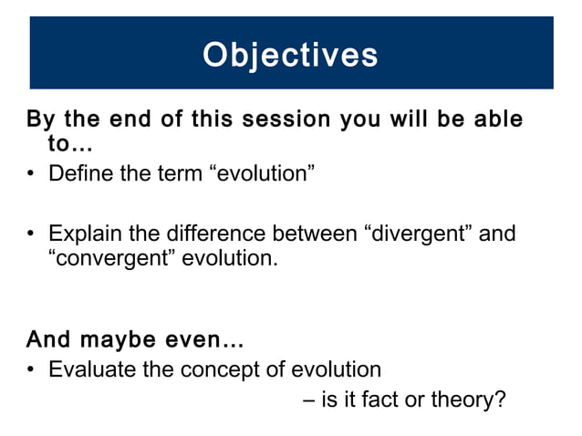 Introduction to evolution | PPT