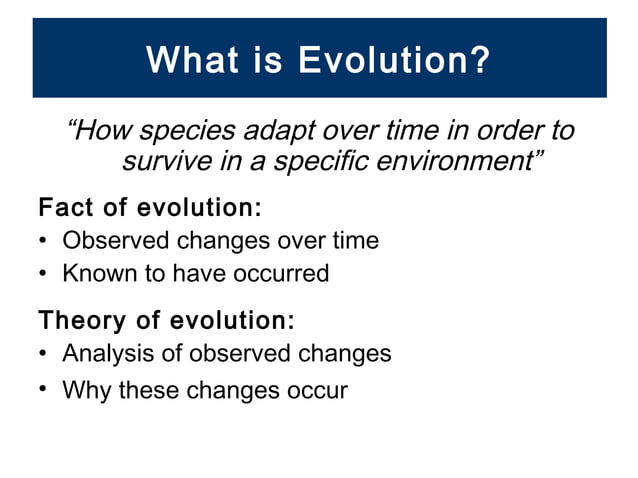 Introduction to evolution | PPT