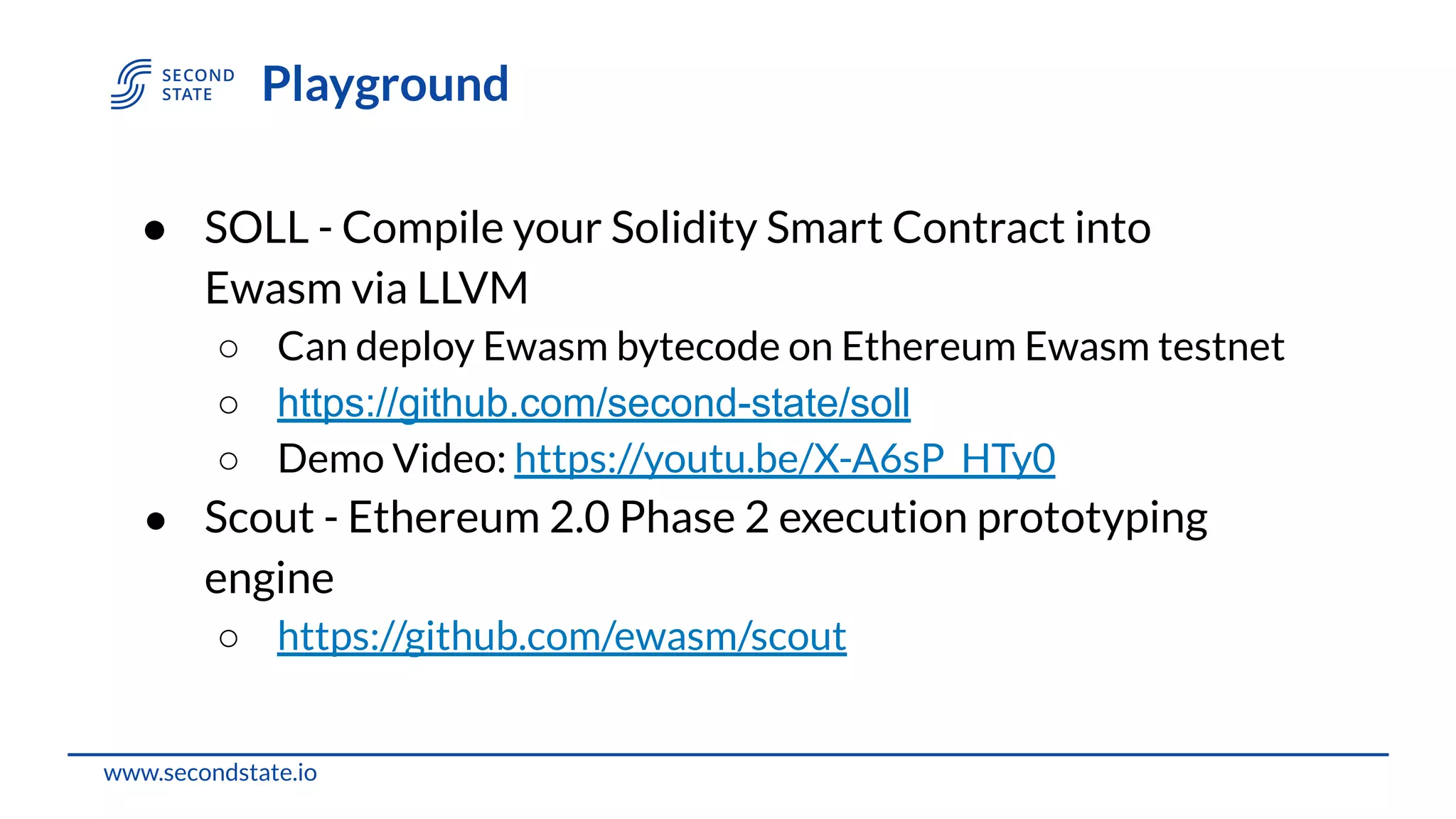 Introduction to Ewasm - crosslink taipei 2019 | PPT