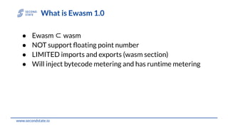 Introduction to Ewasm - crosslink taipei 2019 | PDF