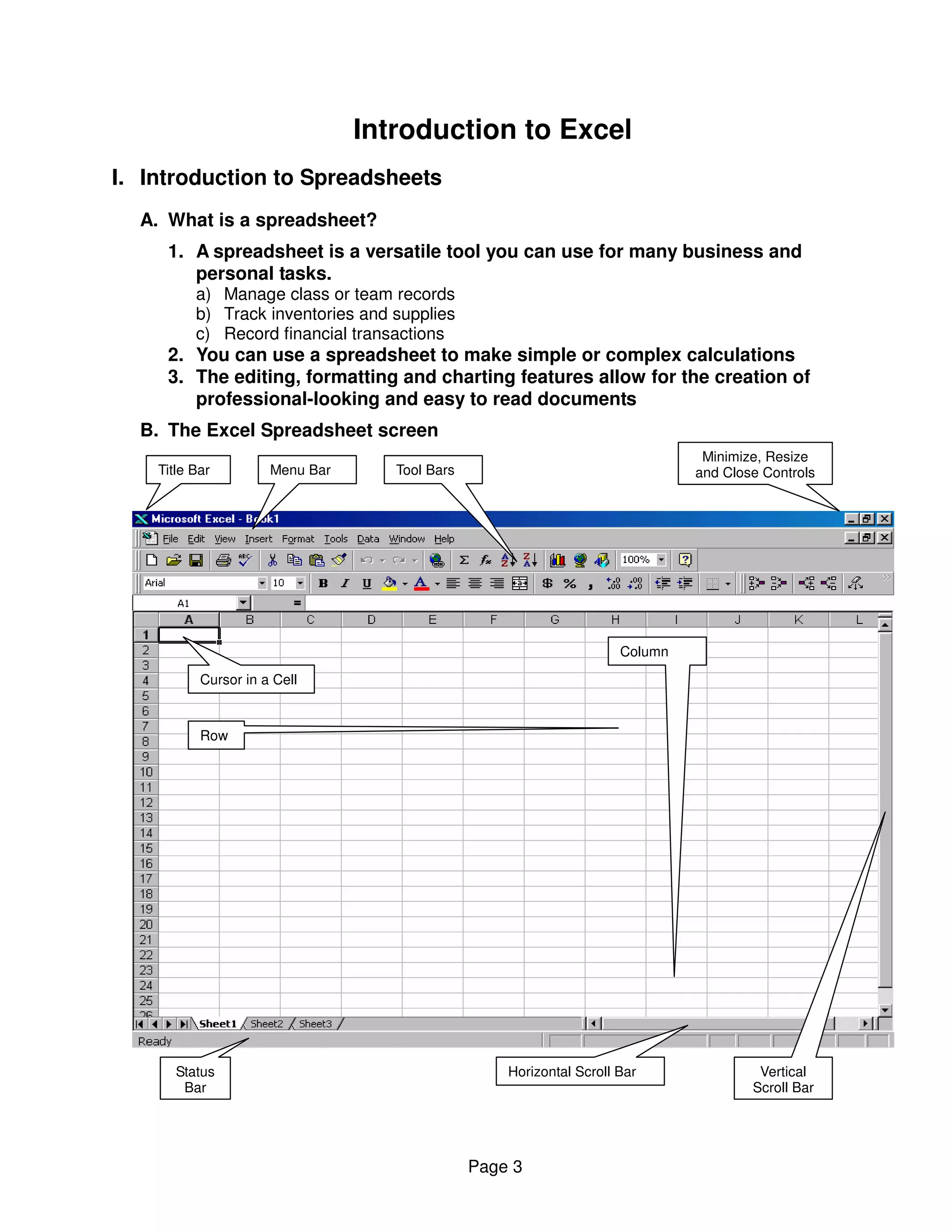 Introduction to Excel | PDF