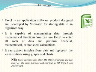 Introduction to Excel Basics and Uses.pptx