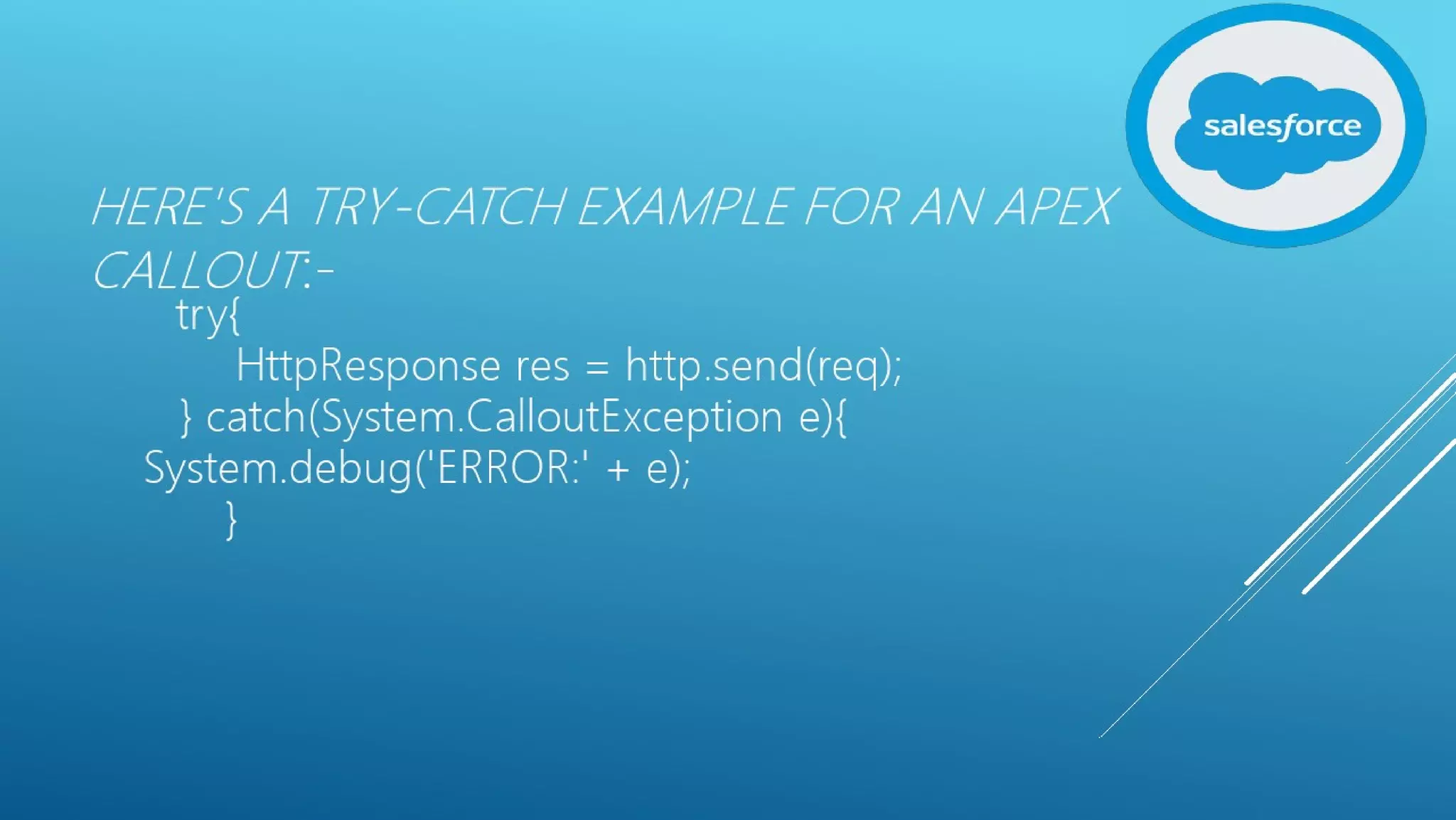 Introduction to exception handling in apex | PPT