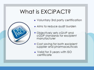 Introduction to EXCiPACT 2012 | PPT