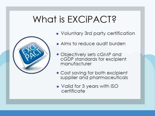 Introduction to EXCiPACT 2012 | PPT