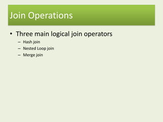 Introduction to execution plan analysis | PPT
