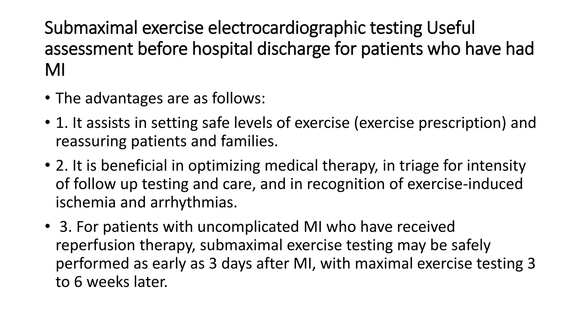 Introduction to exercise electrocardiography | PPTX