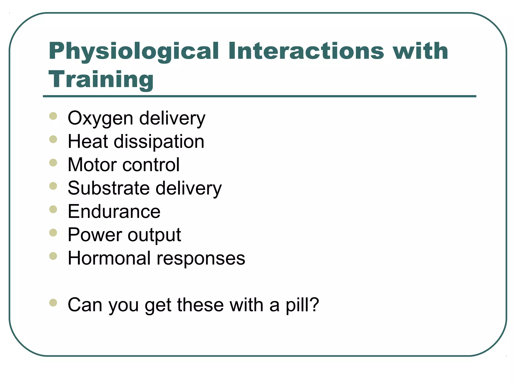 Introduction to exercise physiology | PPT