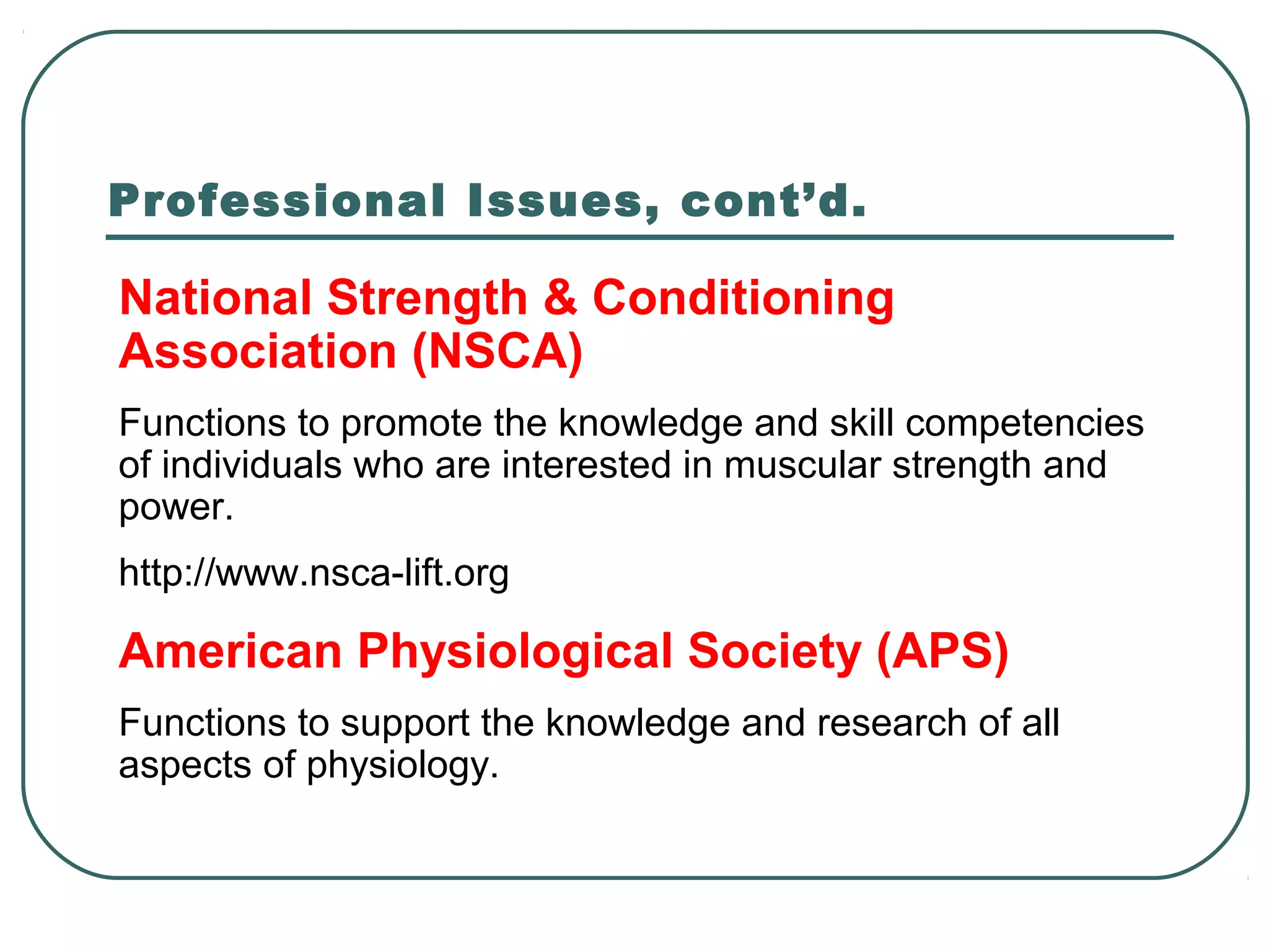 Introduction to exercise physiology | PPT