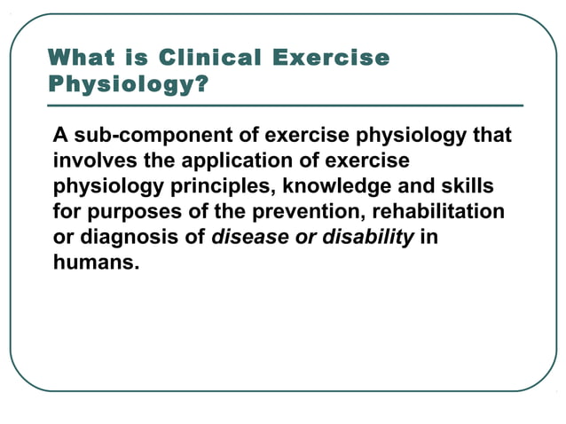 Introduction to exercise physiology | PPT | Endocrine and Metabolic Diseases | Diseases and ...