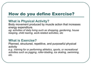 Introduction to exercise physiology | PPT