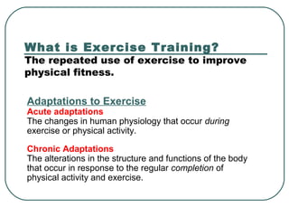 Introduction to exercise physiology | PPT
