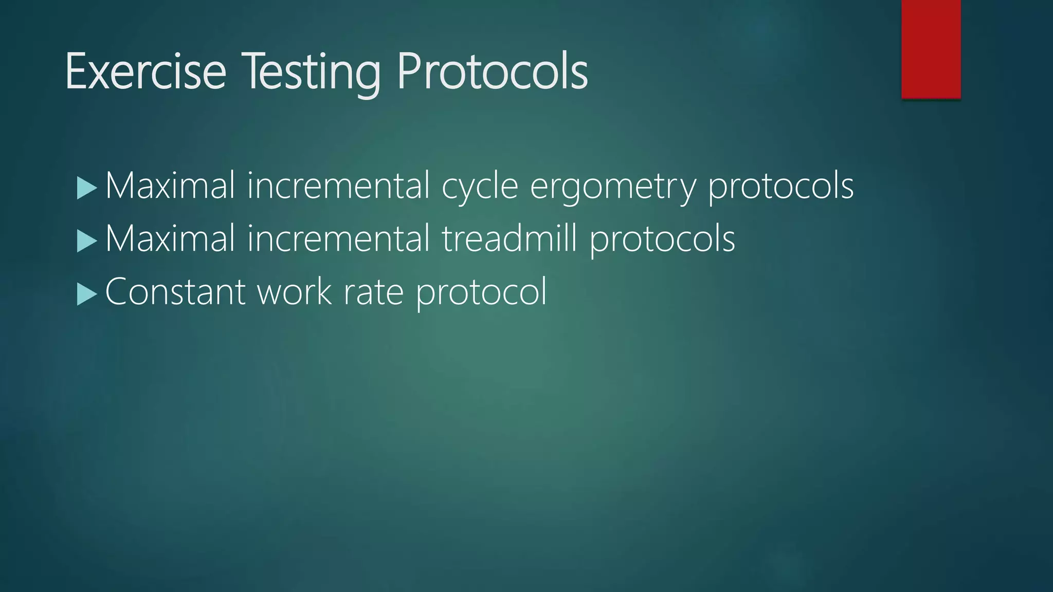 Introduction to exercise testing | PPTX