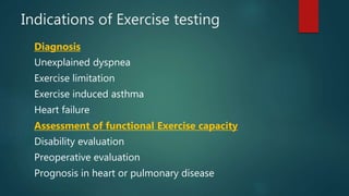 Introduction to exercise testing | PPTX