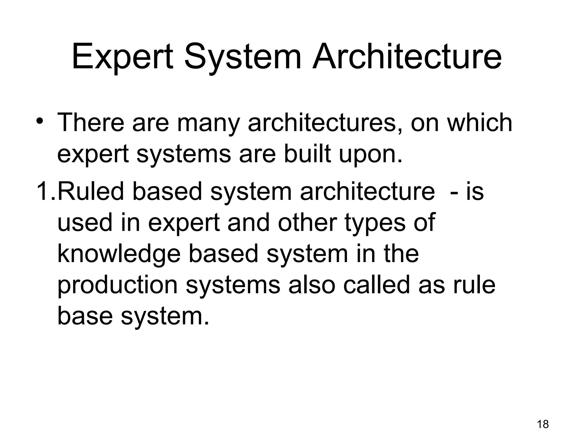 Introduction to Expert Systems {Artificial Intelligence} | PPT