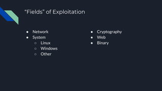 Introduction to Exploitation | PDF