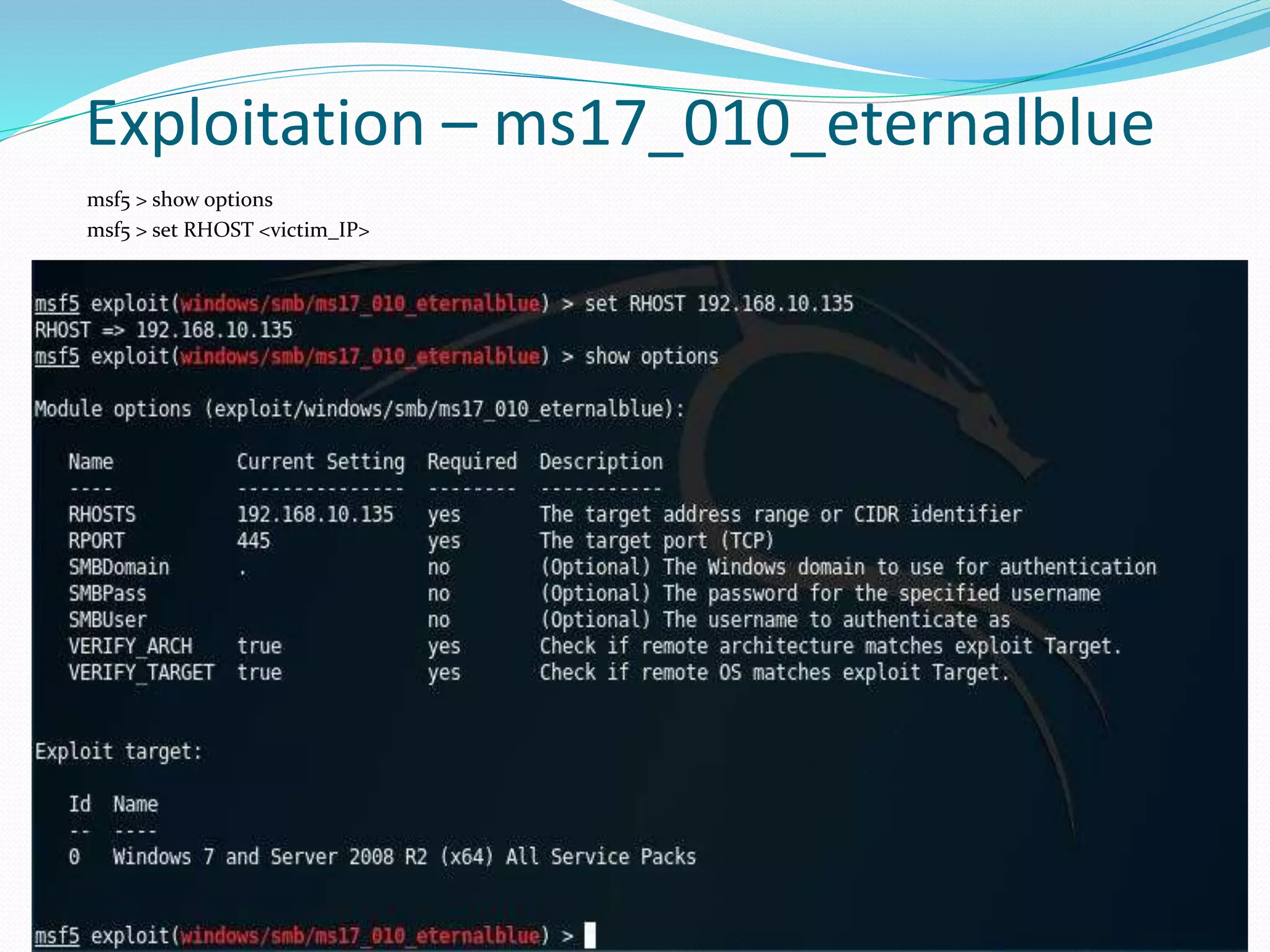 Introduction To Exploitation And Metasploit Ppt