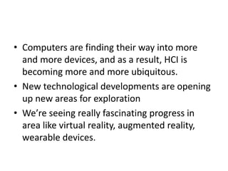 Introduction to exploring hci | PPT