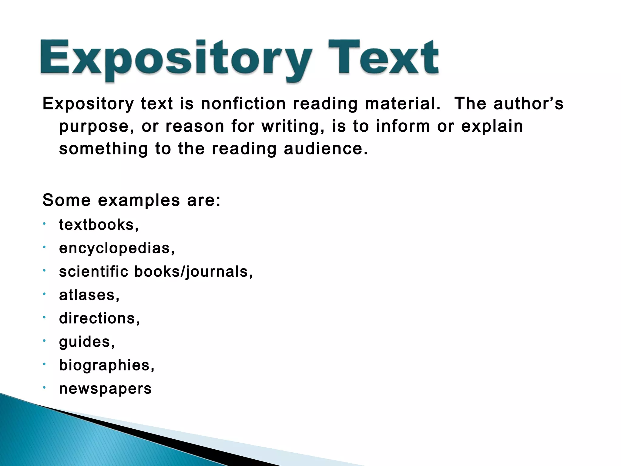 Introduction to Expository - Part I | PPT | Books and Literature