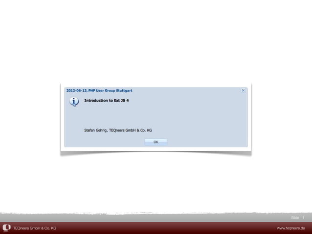Introduction to Ext JS 4 | KEY | Web Design and HTML | Internet