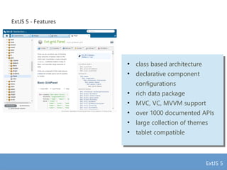 Introduction to ExtJs 5 | PPT