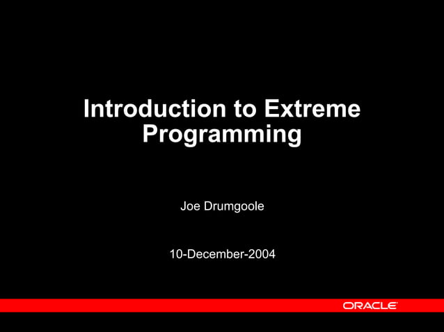 Introduction To Extreme Programming | PPT