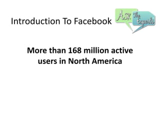 Introduction to facebook | PPTX