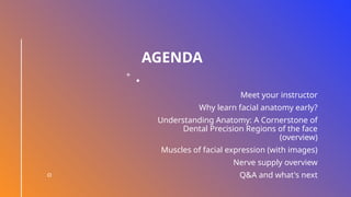 Facial Anatomy: A Foundational Introduction for Dental Students | PPTX