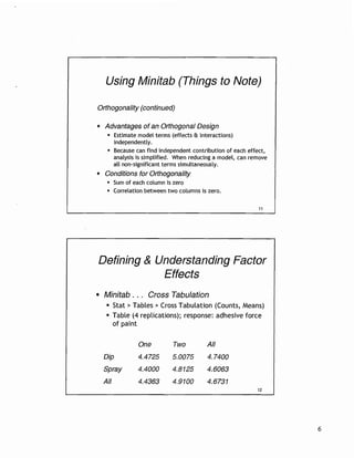 Introduction to factorial designs | PDF