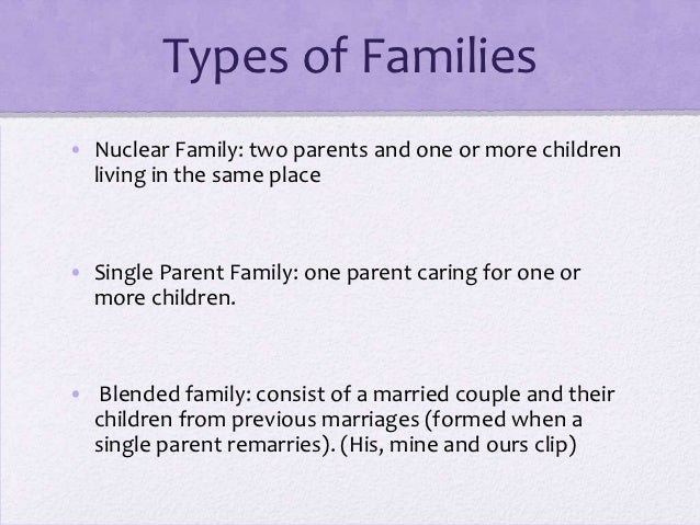 Introduction to families