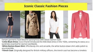 Introduction to Fashion - Introduction, Style, Trend, Fad, Classics ...