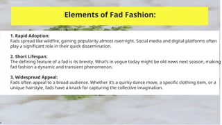 Introduction to Fashion - Introduction, Style, Trend, Fad, Classics ...