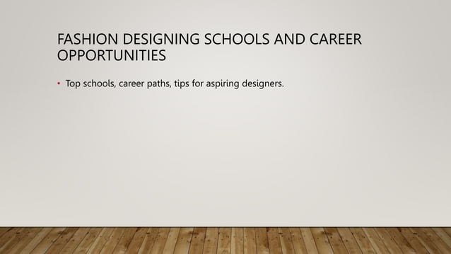 Introduction to Fashion Designing for all | PPTX