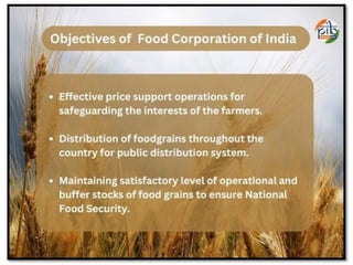 Introduction to FCI ( food corporation of India) .pptx